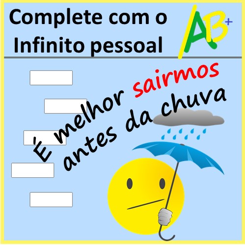 Infinitivo pessoal exercícios para praticar - Foneticando
